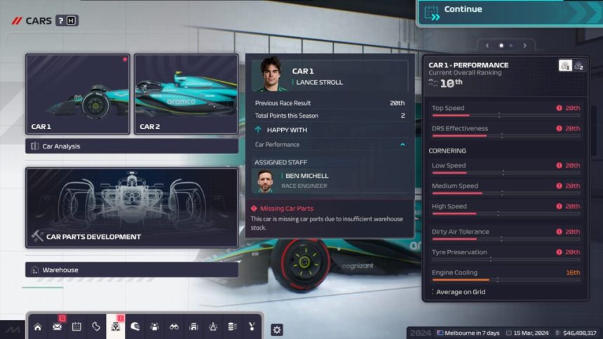Test - F1 Manager 2024 - Le Bêta-Testeur